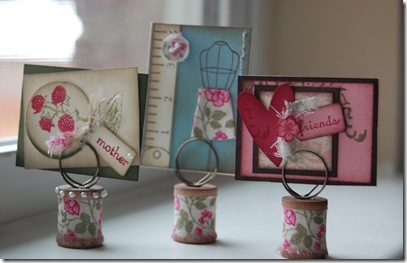 Olive Stamps: Thread Spool Card Holder How To